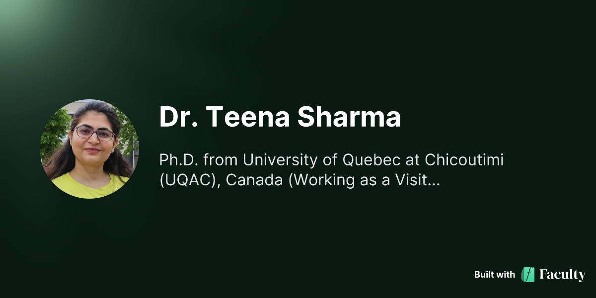 Dr. Teena Sharma